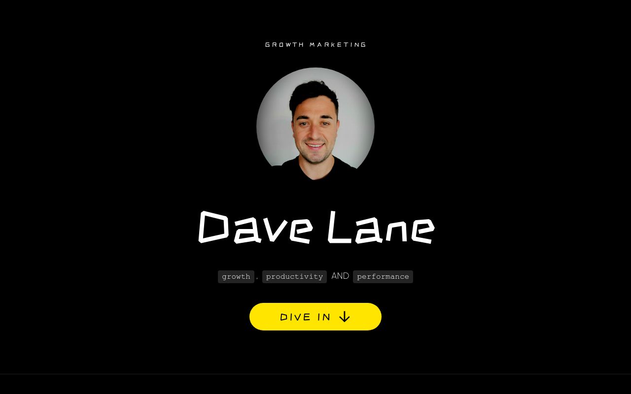 Dave Lane - Growth Marketing